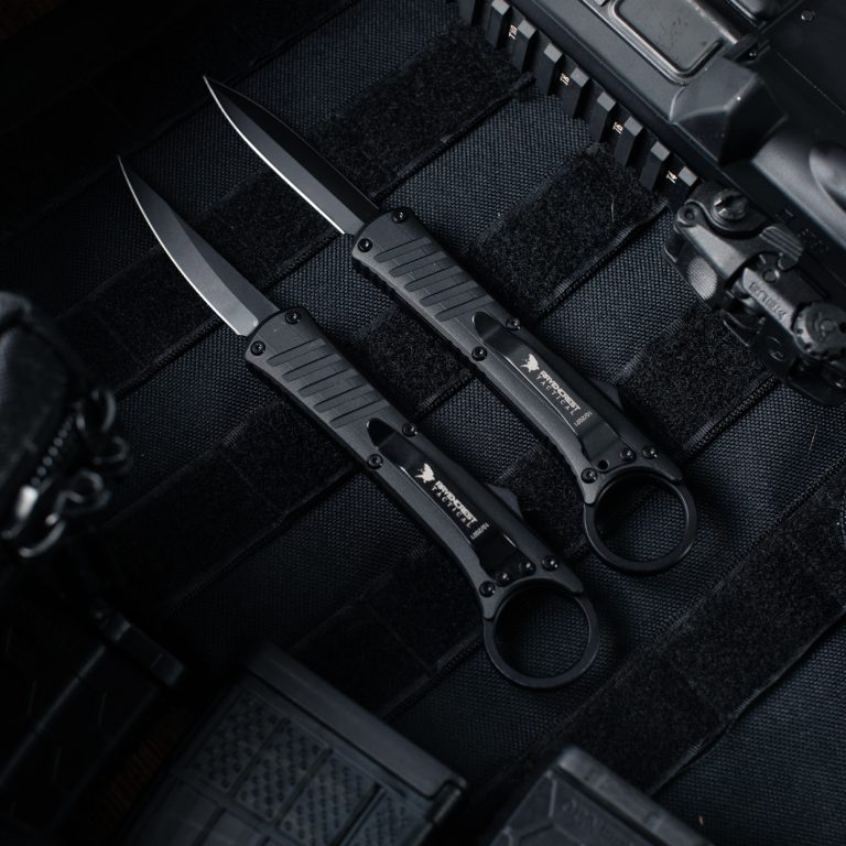 Ring Reaver OTF Knife OTF (out the front) Knife - Black - Shop Now
