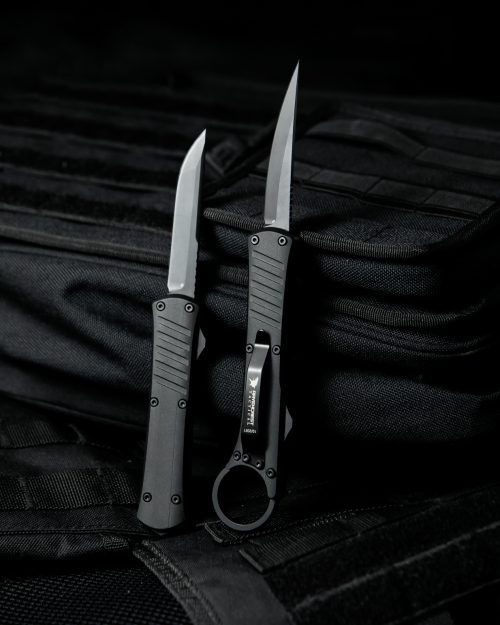 Mini Covert Reaver OTF (out the front) Knife - Black - Shop Now