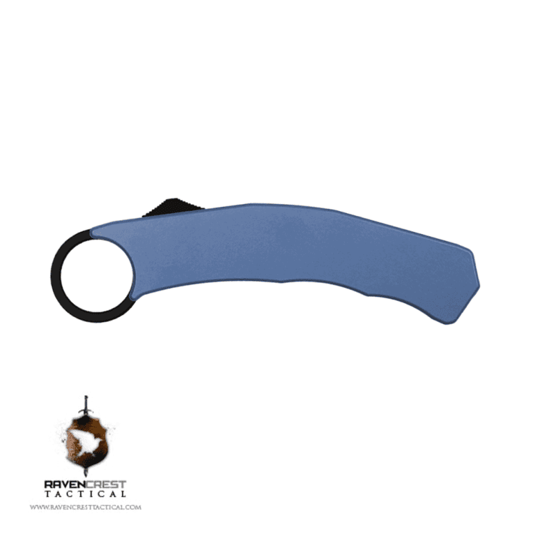 Enigma OTF (out the front) Karambit - Blue Titanium - Shop Now