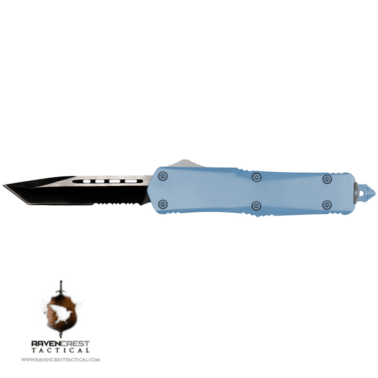 Titan Bravo OTF (out the front) Knife - Polar Blue Cerakote - Shop Now
