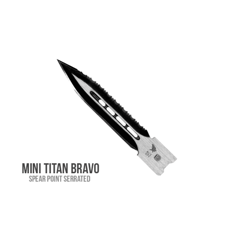 Cerakote Titan Mini Bravo Tactical OTF Knife (Matte Black) - Shop Now