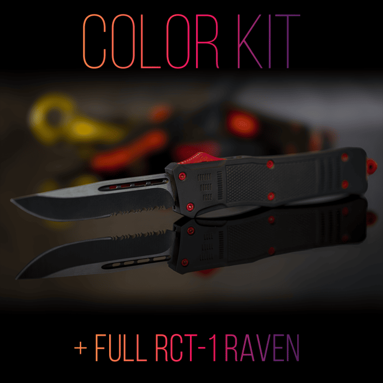 RCT-1 Raven OTF Knife Color Kit - RavenCrest Tactical