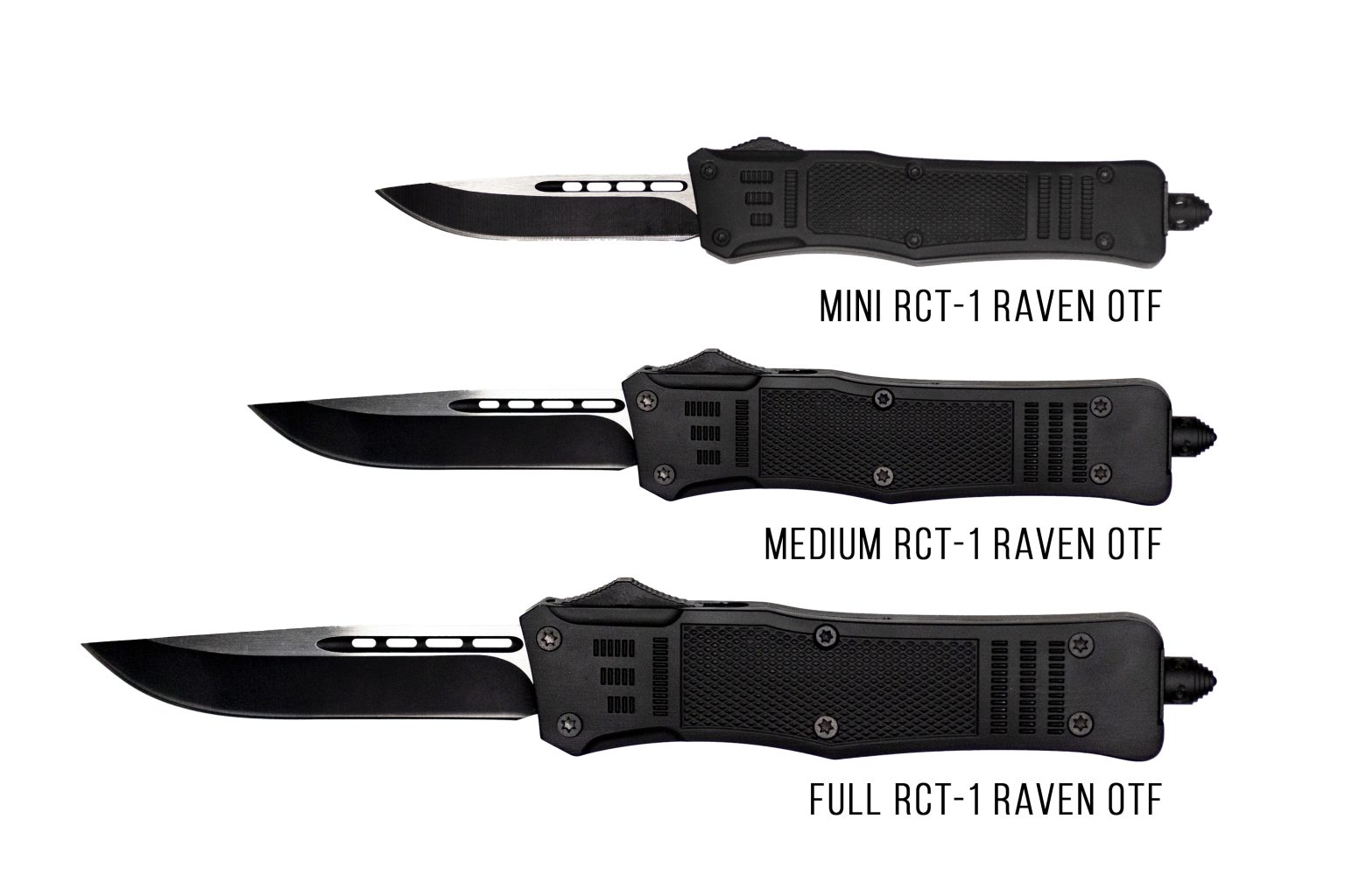 Medium RCT-1 Raven OTF (out the front) Knife - Mil Spec OD Green ...